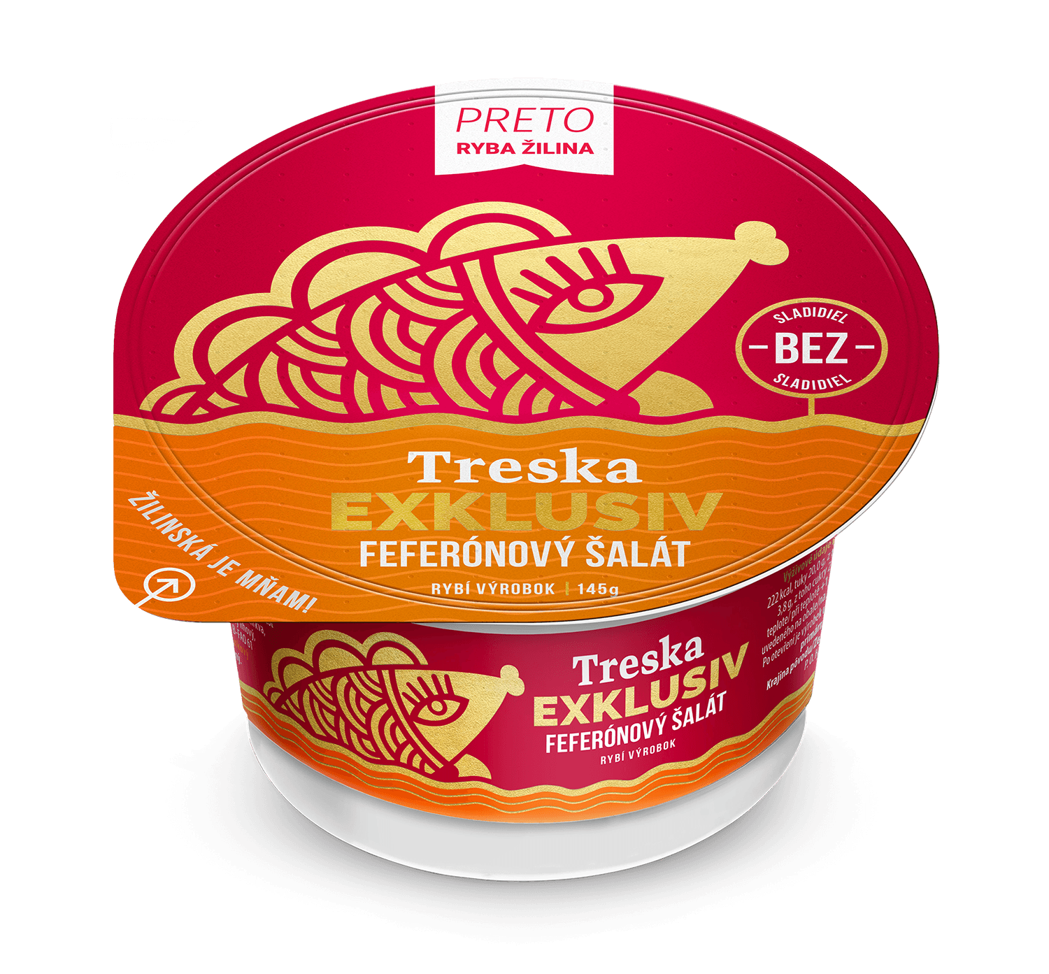 Preto | Treska Exklusiv s feferónovým šalátom 145g